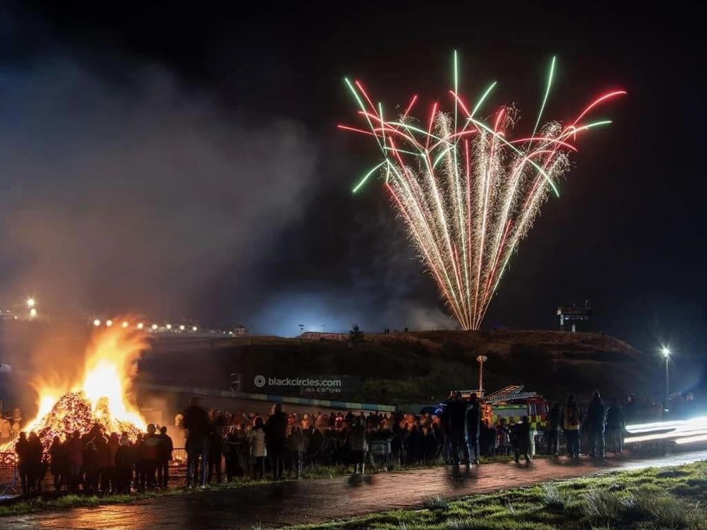 Live-Action and Fireworks at Knockhill - Our Glasgow